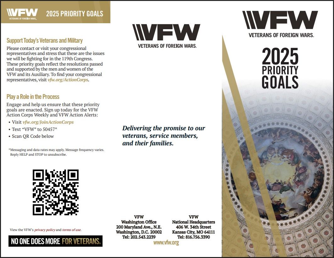 VFW Priorities and Fact Sheet - VFW Department of California